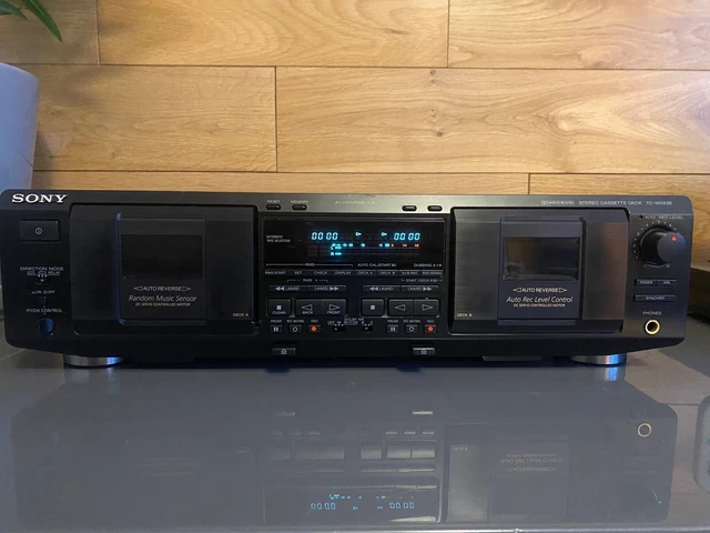 SONY TC-WE635 DUAL Record Cassette Deck entièrement entretenu, garantie ...