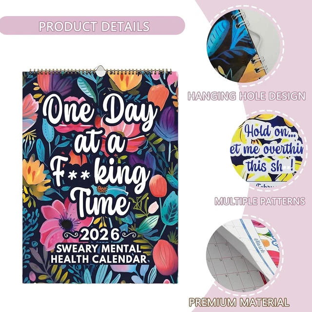MENTAL HEALTH 2026 Calendar UK, Creative Wall Planner Calendar 2026 UK ...