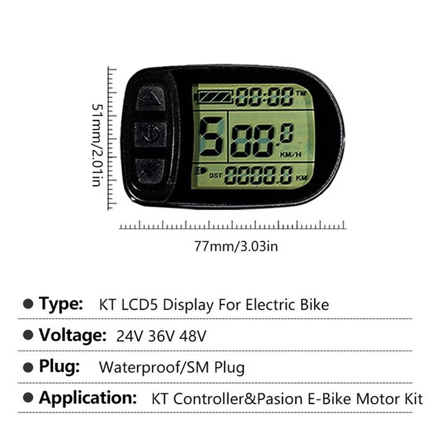 DISPLAY E-BIKE DISPLAY Gear Setting Onboard Speedometer Vehicle ...