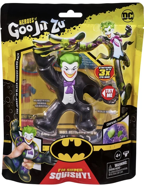 THE JOKER DC Heroes of Goo Jit Zu Squishy Superheroe Gotham City Batman ...