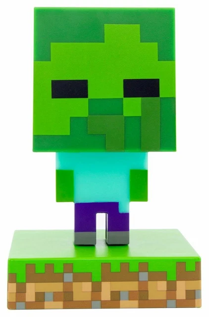 MINECRAFT ICONS ZOMBIE Lampada 3D Desktop Lamp PALADONE PRODUCTS EUR 13 ...