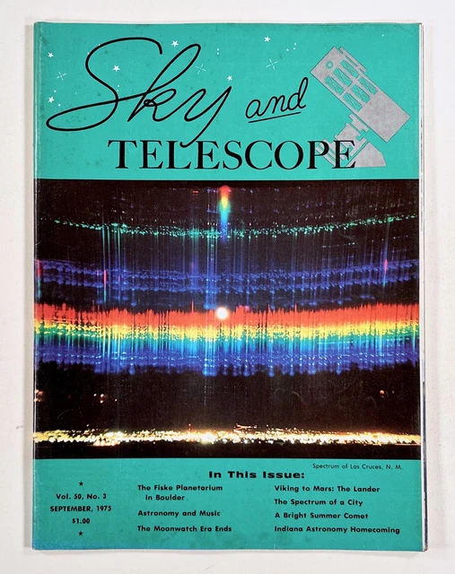 1975 SEP SKY & TELESCOPE Fiske Planetarium ASTRONOMY & MUSIC Viking ...