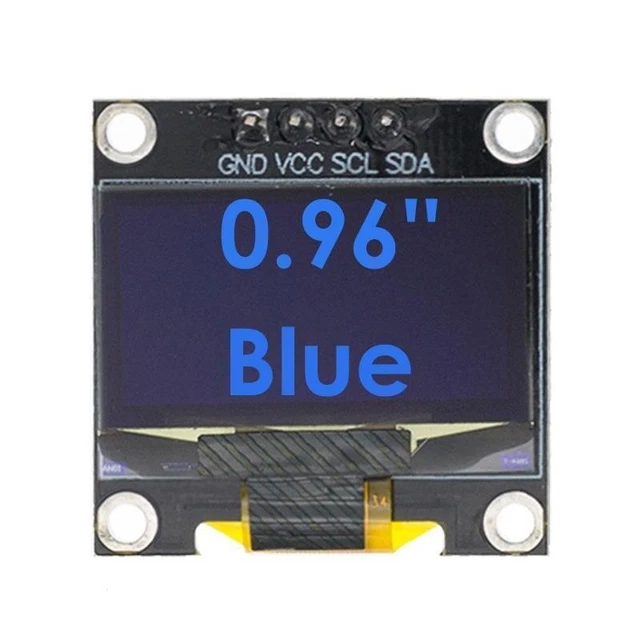 0.96& I2C IIC 128X64 LED OLED LCD Display Module for Arduino Blue Color ...