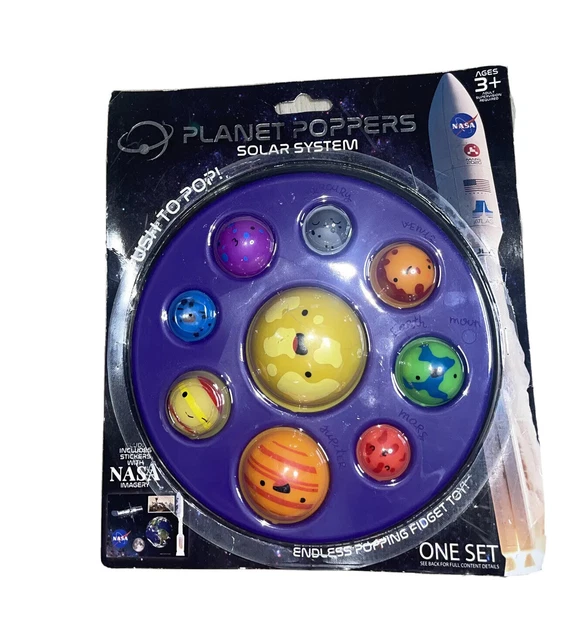 PLANET POPPERS SOLAR System ~ Endless Popping Nasa Fidget Toy - NEW £9. ...
