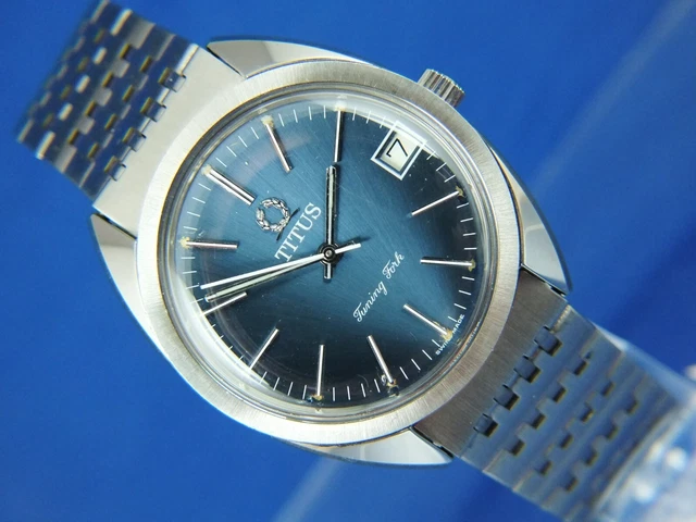 TITUS TUNING FORK Electronic F300Hz Watch Vintage 1970s NOS Omega Ref ...
