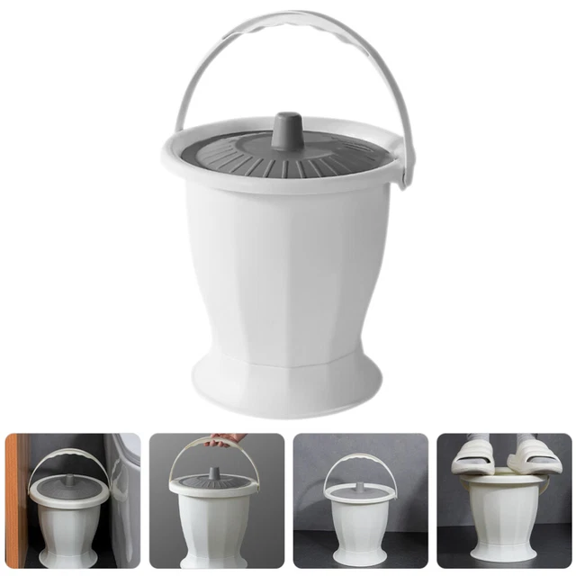 URINE BUCKET WITH Lid Commode Urinal Chamber Toilet Travel Child £27.85 ...