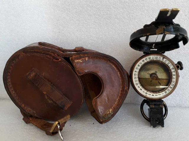 POCHETTE EN CUIR P1903 British Canadian WW1 Compass Stanley vintage ...