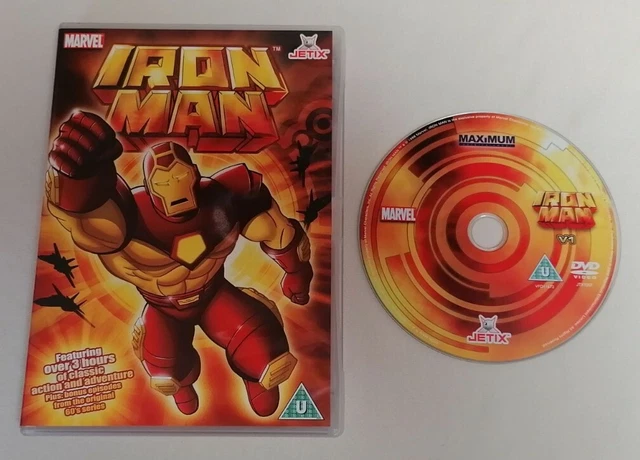 DVD - IRON Man 1990s Animated Series Jetix Marvel Over 3 Hours! DVD PAL ...