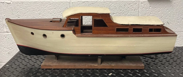 SCRATCH BUILT MODEL Cabin Cruiser - for restoration £25.00 - PicClick UK