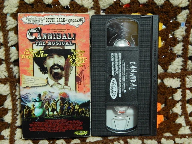 CANNIBAL! THE MUSICAL (VHS, 1996) Trey Parker ~ Juan Schwartz ~ Matt ...