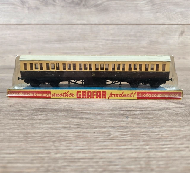 GRAFAR GWR SUBURBAN Coach 9003 Chocolate & Cream OO Gauge Boxed Sealed ...