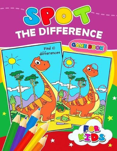 SPOT THE DIFFERENCE Game book for kids: Coloring Puzzles Activity Book ...