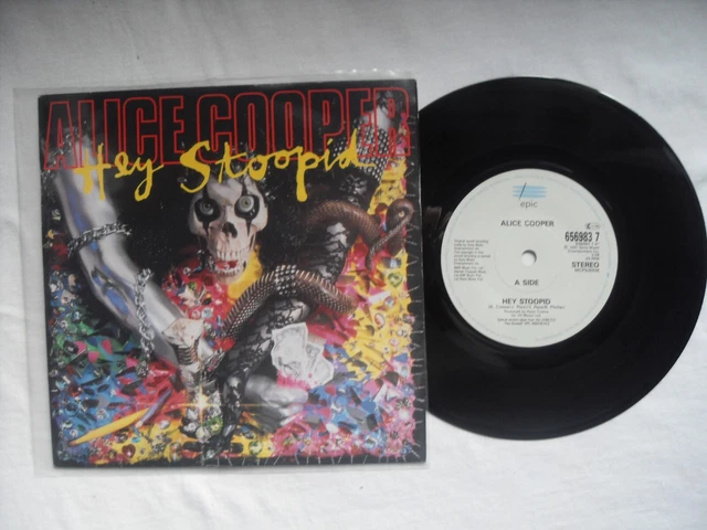 ALICE COOPER HEY STOOPID EPIC RECORDS UK 7" VINYL SINGLE in PICTURE ...