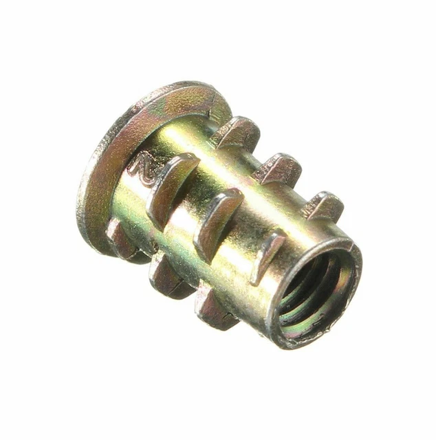 INSERTI IN LEGNO filettato M4 M5 M6 M8 M10 Hex Screw Drive DADI DI ...
