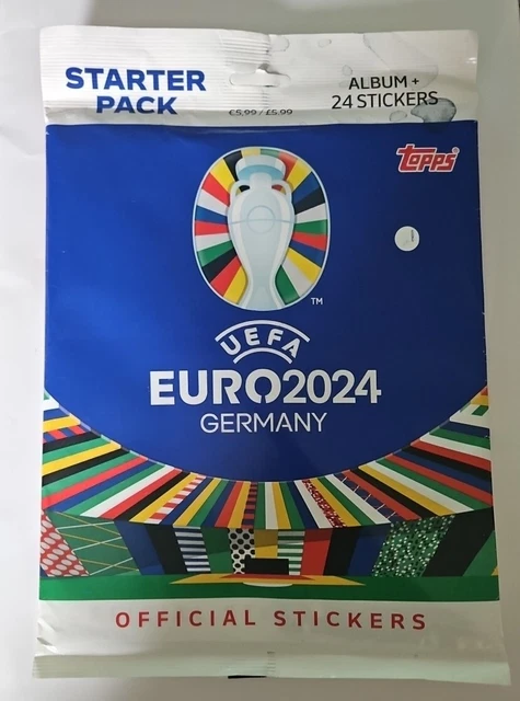 TOPPS UEFA EURO 2024 Germany Official Stickers Collection Starter Pack ...