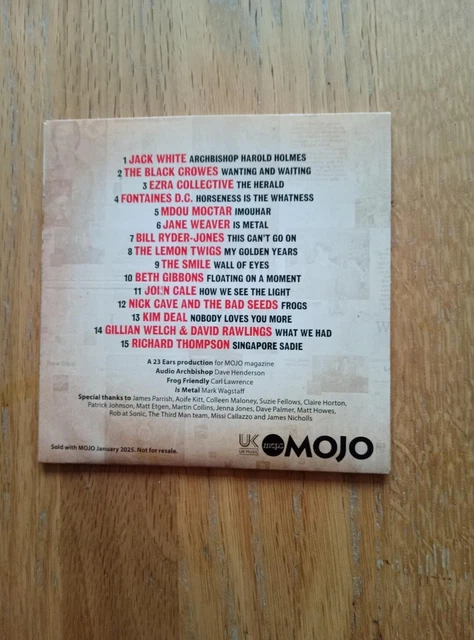 MOJO MAGAZINE JANUARY 2025 - Neil YOUNG - Best of 2024 CD - The ...