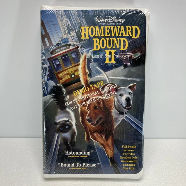 HOMEWARD BOUND 2 Lost In San Francisco VHS Tape 1996 Promo Screener ...