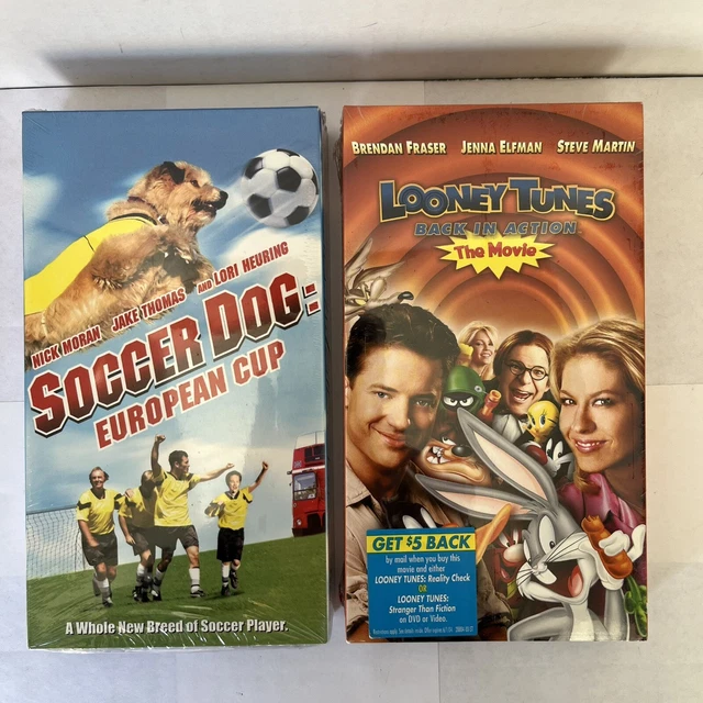 NEW VHS LOT - Soccer Dog: European Cup + Looney Tunes Back in Action ...