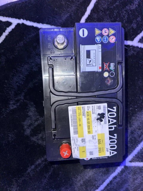 ORIGINAL VW AUTOBATTERIE Batterie Starterbatterie 12V 70Ah 420/700A ...