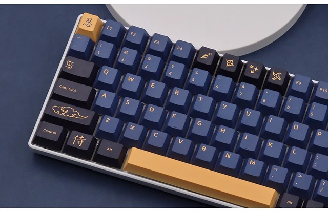 GMK BLUE SAMURAI Japanese Theme Keycap Set | OEM MX | Mechanical ...