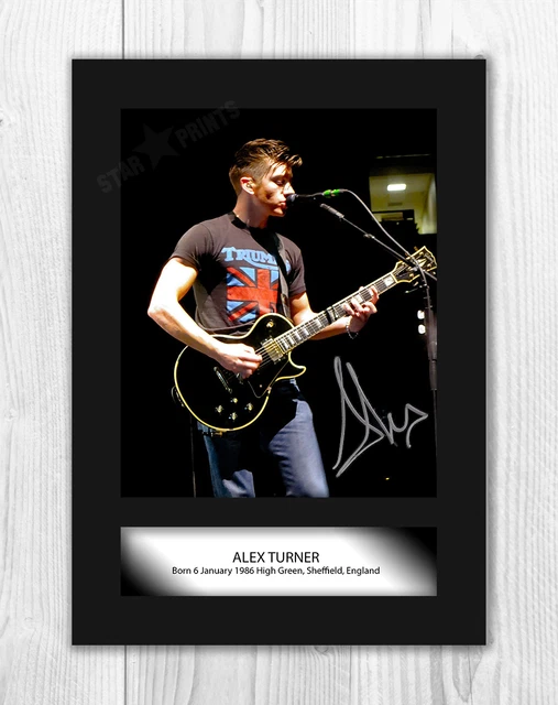 ALEX TURNER ARCTIC Monkeys A4 reproduction autograph poster and choice ...