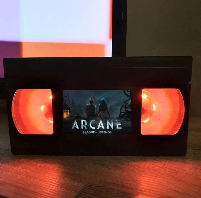 ARCANE LEAGUE OF Legends LED VHS Video Tape Lamp Christmas Birthday ...