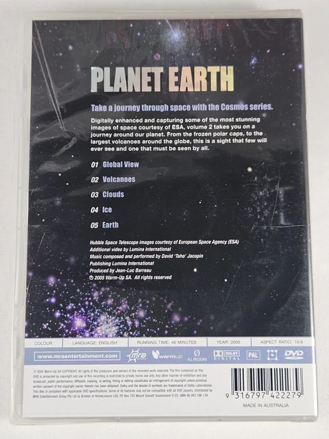PLANET EARTH VOLUME 2 DVD Cosmos From The Sky (New & Sealed) Region 0 £ ...