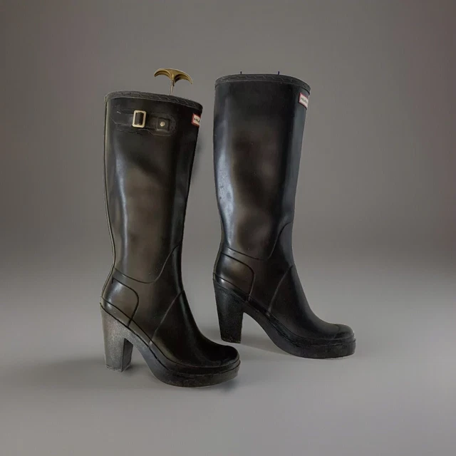 HUNTER HIGH HEEL Wellies £62.41 - PicClick UK
