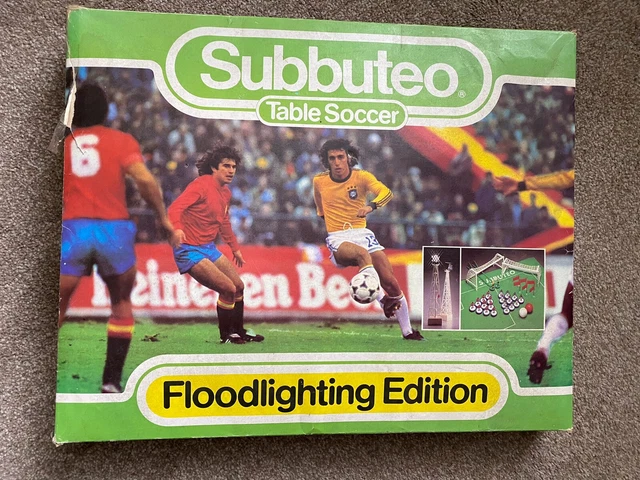 VINTAGE SUBBUTEO TABLE Soccer - Floodlighting Edition 1980s £20.00 ...