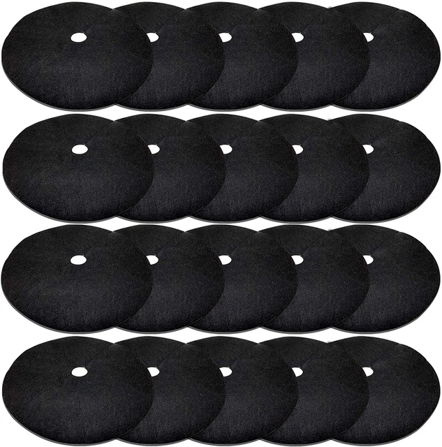 20 PACK 16.5 Inch Non-Woven Tree Mulch Ring - Degradable Tree Protector ...