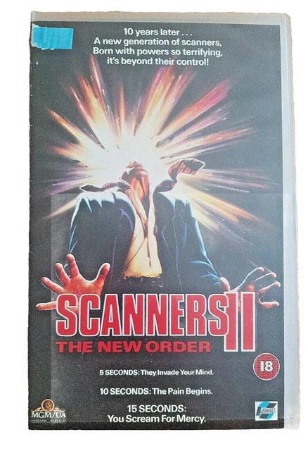 SCANNERS 2 THE New Order Big Box EX RENTAL VHS-DAVID HEWLETT Video ...