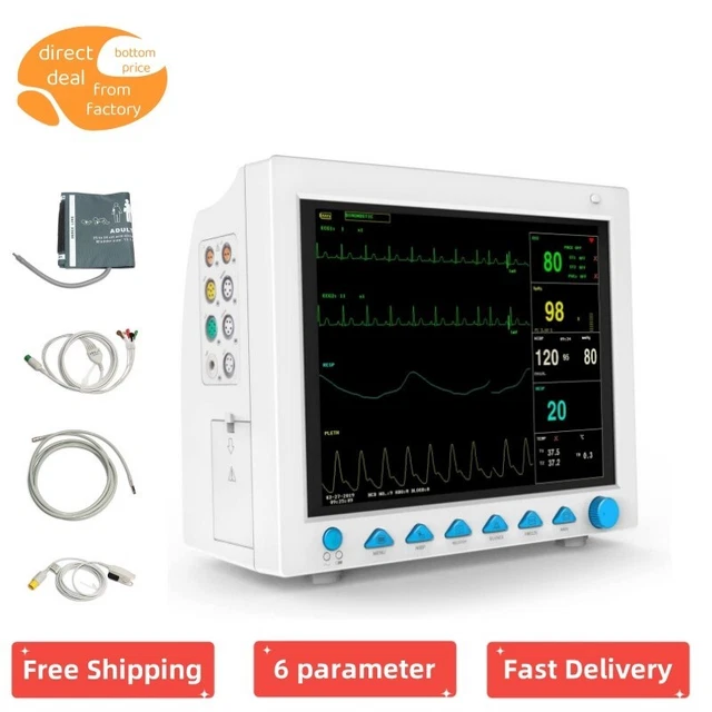 CMS8000 CONTEC PATIENT monitor ICU Vital Signs Patient Monitor 6 ...