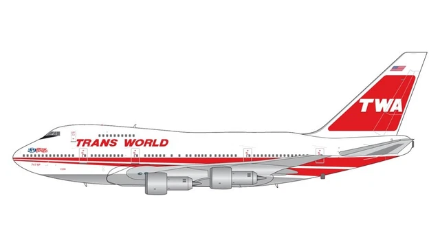 B747SP TRANS WELT Airlines (Twa) Reg: N58201 W/Std- Gemini Jet ...