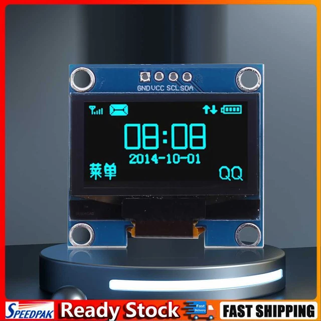 MODULO OLED 1,3&& 128x64 driver SSH1106 per Arduino/Raspberry Pi (4 pin b EUR 5,37 - PicClick IT