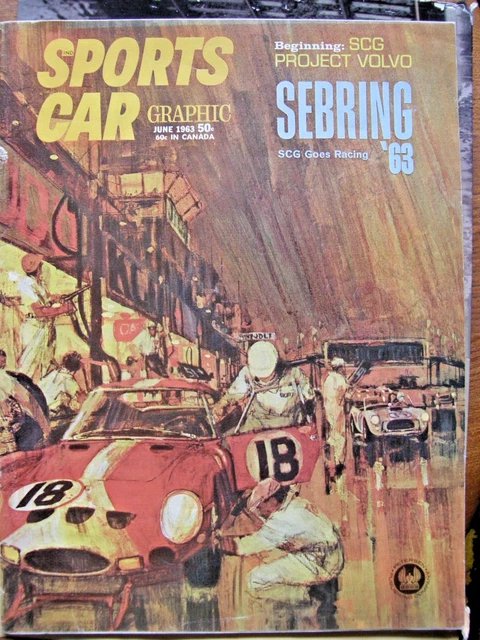 SPORTS CAR GRAPHIC Magazine, June 1963, Good Condition, Volume 3 Number ...