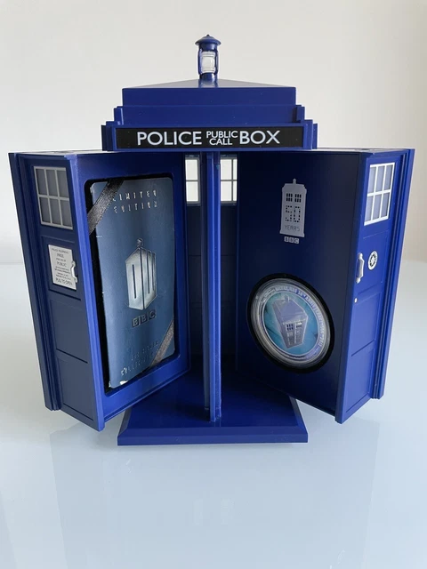 DOCTOR WHO 50TH Anniversary 1oz Silver Proof Coin in Tardis Box £130.00 ...