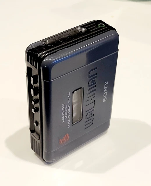 NUOVO SONY WALKMAN Wm-106 auricolari integrati lettore di cassette ...