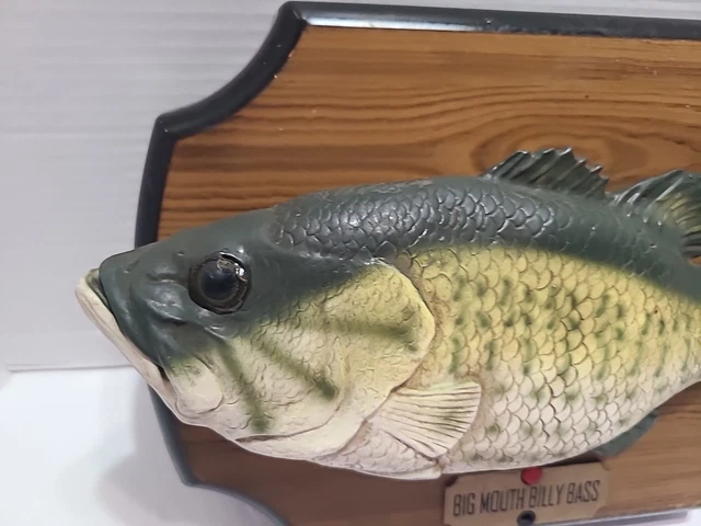 VINTAGE BIG MOUTH Billy Bass Singing Animated Fish 1999 Gemmy Tested ...