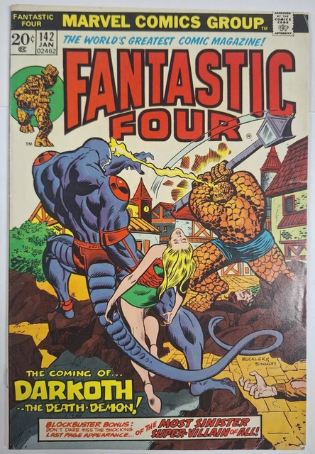 FANTASTIC FOUR 142 (janvier 1974) DARKOTH VG-F Gerry Conway, Rich ...