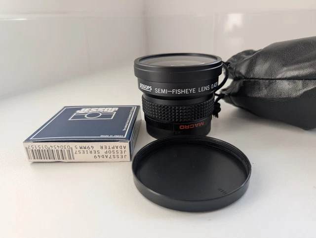 JESSOPS SEMI-FISHEYE LENS 0.42x + Macro Adaptor with Case - extra ...