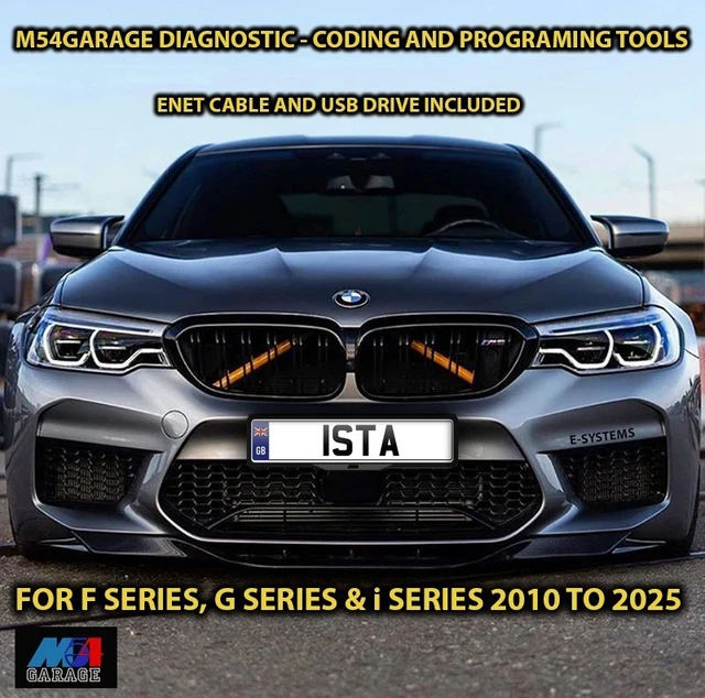 ISTA - E-SYS DIAGNOSTIC & CODING TOOLS & ENET CABLE FOR BMW - F, G & i SERIES £57.88 - PicClick UK
