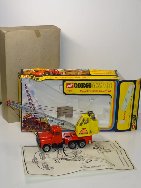 CORGI 1154 MACK PRIESTMAN CRANE TRUCK (410) £120.00 - PicClick UK