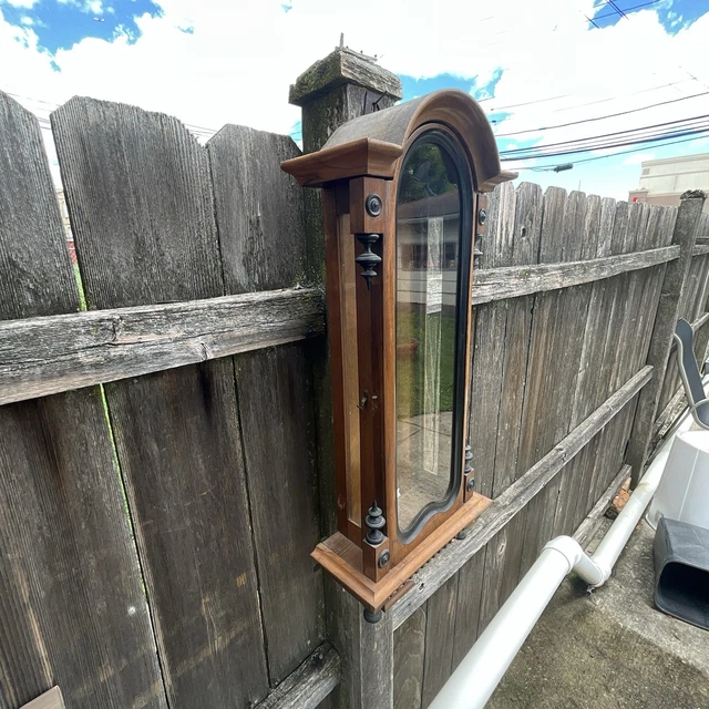 ANTIQUE MINIATURE VEINNA regulator wall clock case great quality ...