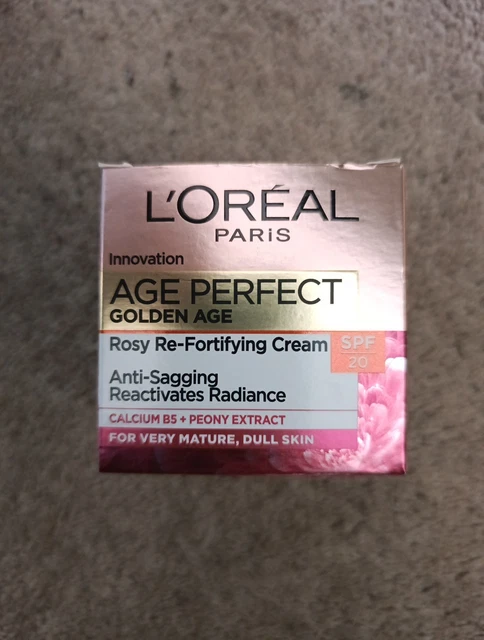 L’ORÉAL 50ML AGE Perfect Golden Age 60+ Re-fortifying Rosy Care SPF 20 ...