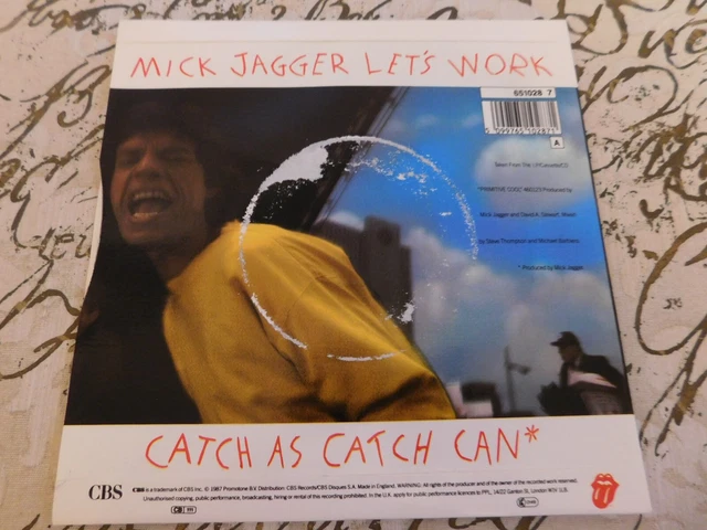 MICK JAGGER ' Lets Work / Catch As Cutch Can ' 7'' Promo EUR 8,20 ...