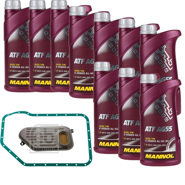 MANNOL HUILE DE Transmission Atf AG55 10L Febi Filtre à pour Audi A4 1. ...