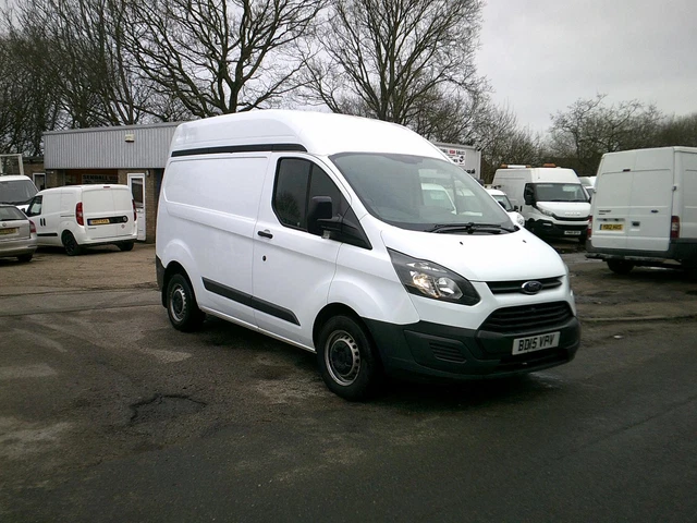 FORD TRANSIT CUSTOM HIGHTOP,2015,15 REG,WHITE,ONLY 116k,YEARS MOT,VERY ...