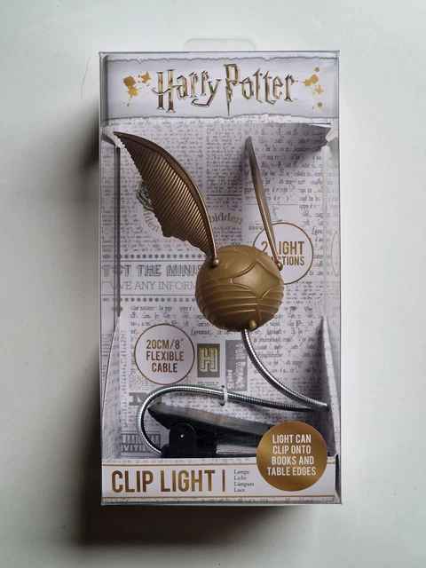HARRY POTTER GOLDEN SNITCH BATTERY POWERED READING LAMP BRAND NEW *FREE ...