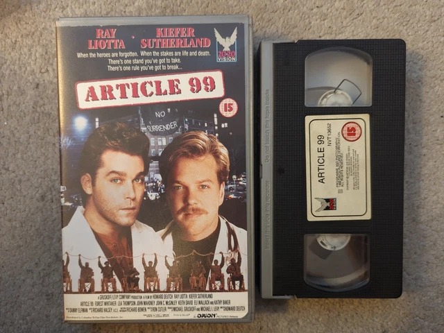 ARTICLE 99 VHS Video UK Big Box Ex Rental - 1992 Comedy Drama Ray ...