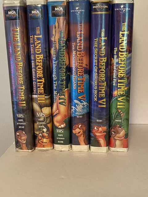THE LAND BEFORE Time VHS Movie Collection Lot Of 6 Clam Shell 2, 3, 4 ...